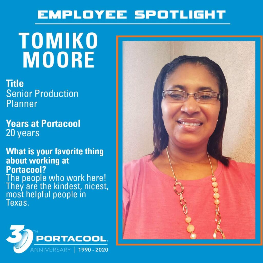 30th Anniversary Spotlight: Tomiko Moore | Portacool